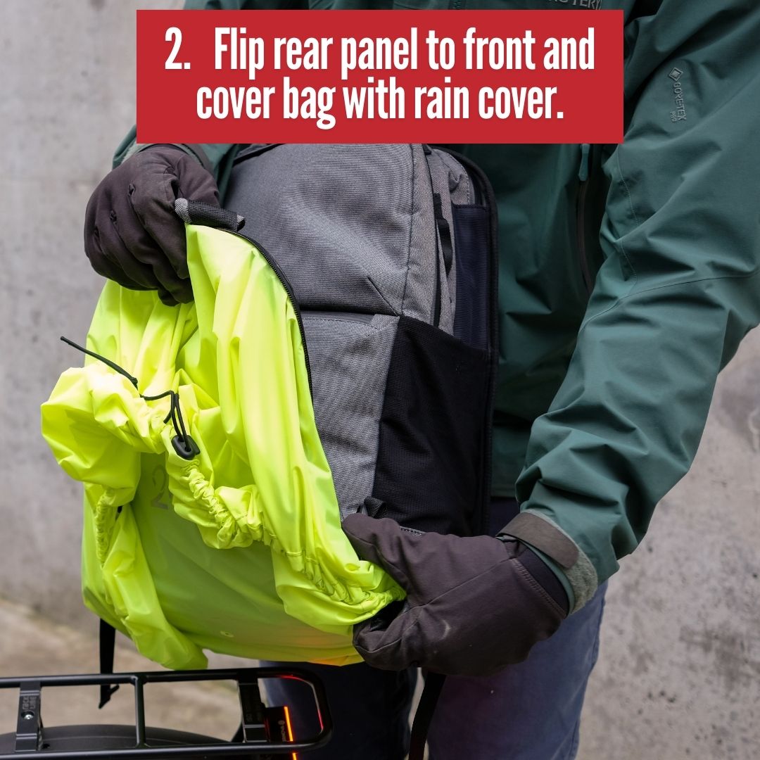 Inverter Pannier Backpack (24L) – Weatherproof 2-in-1 Cycling Bag – Two ...